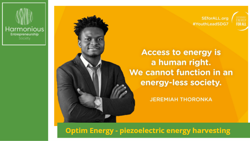 Optim Energy – piezoelectric energy harvesting – HES 2020-2025