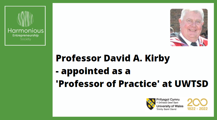 Professor David A. Kirby appointed as UWTSD Professor of Practice – HES ...